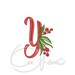 Machine Embroidery Design - Letter Y, Christmas Initials, Jingle Bells ...