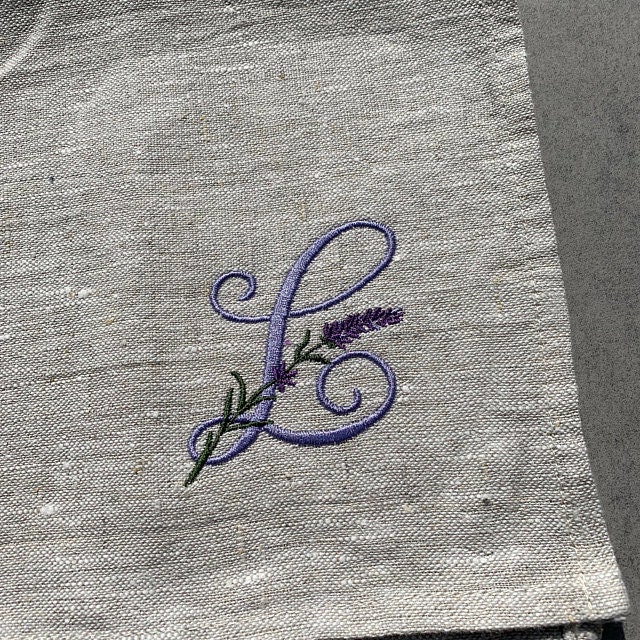 Machine Embroidery Design Capital Letter L Digitized Lavender Alphabet ...