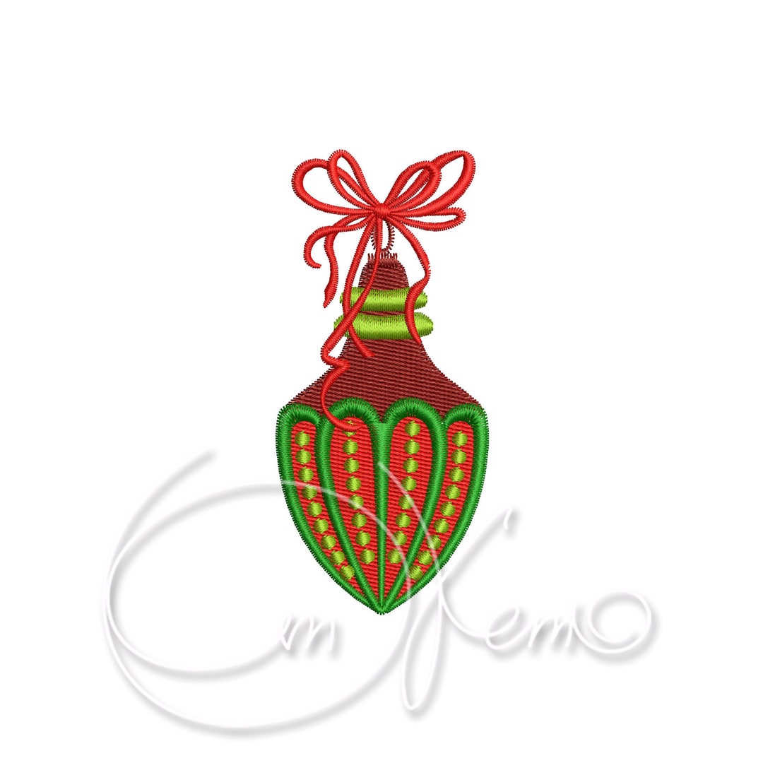 MACHINE EMBROIDERY DESIGN - Christmas Ornament 3, Christmas Ornaments ...