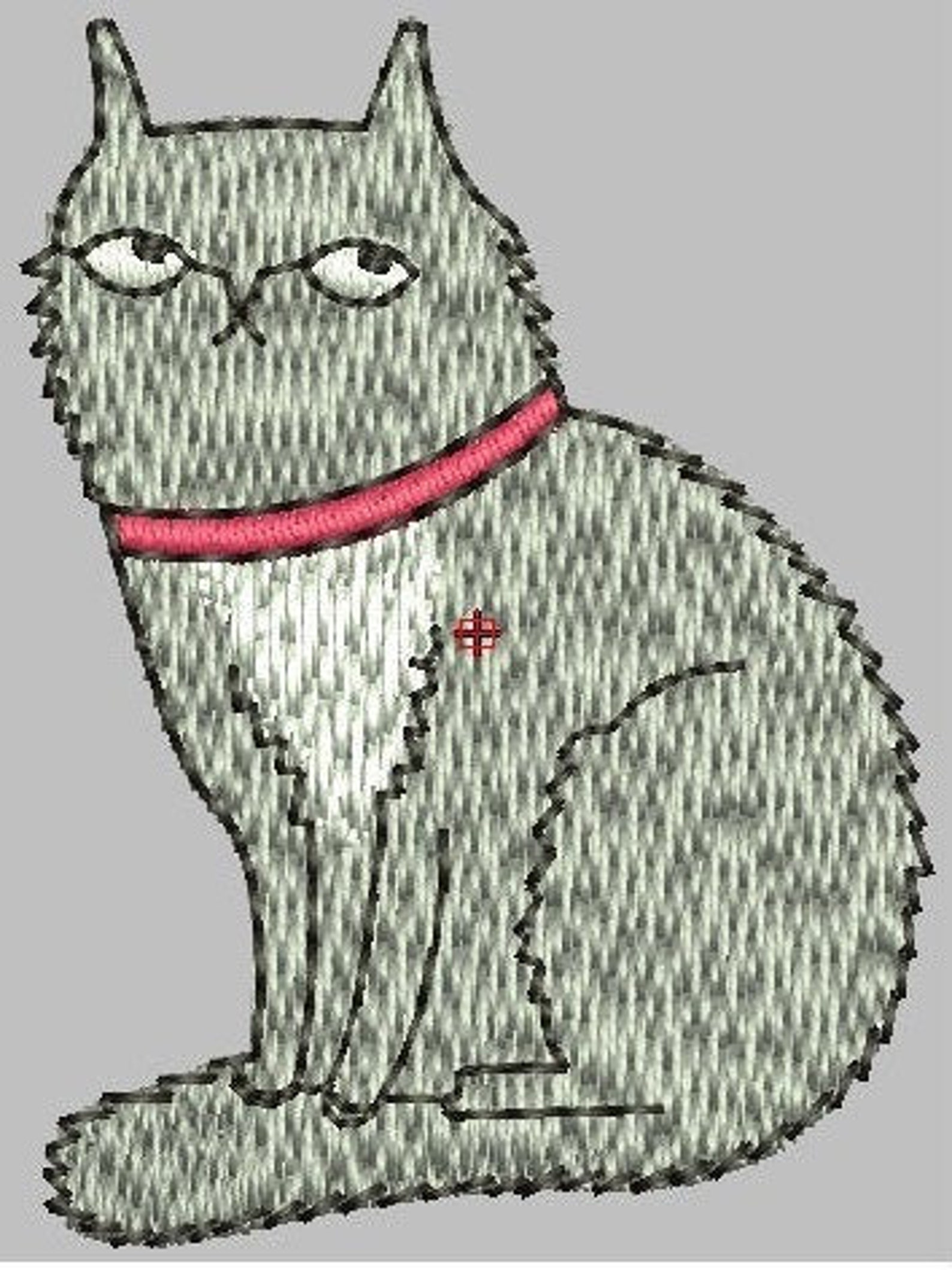Machine Embroidery Design Kitty Gray Cat Kitten Digitized PES - Etsy