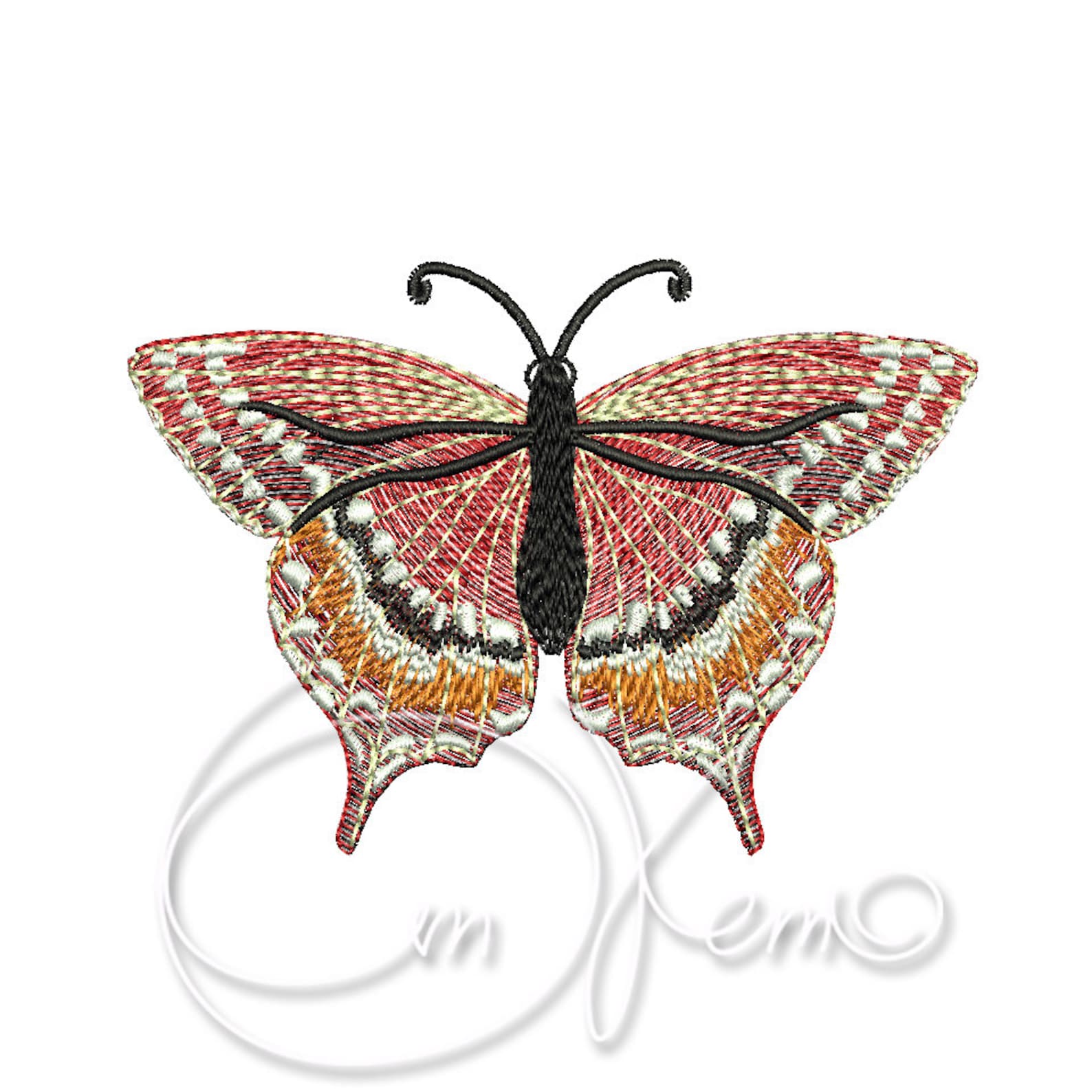 MACHINE EMBROIDERY DESIGN Butterfly Embroidery - Etsy