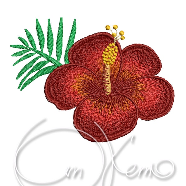 Hibiscus Embroidery - Etsy