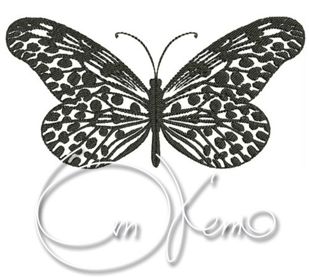 MACHINE EMBROIDERY FILE - Butterfly - Etsy