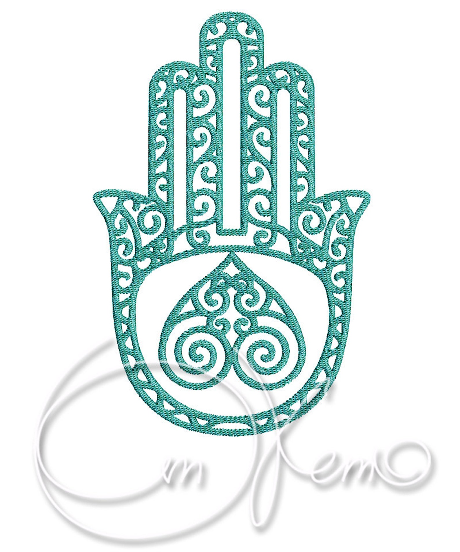 MACHINE EMBROIDERY DESIGN Hamsa Embroidery Hamsa Hand - Etsy