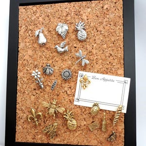 Heart Push Pins, Decorative Push Pins, Unique Silver Push Pins, 15 ...