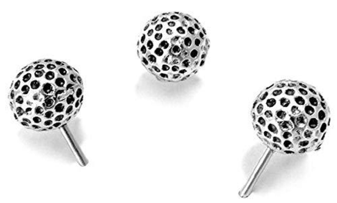 Golf Ball Push Pins (15 Pc Set) | Decorative Silver Golf Theme Thumb ...