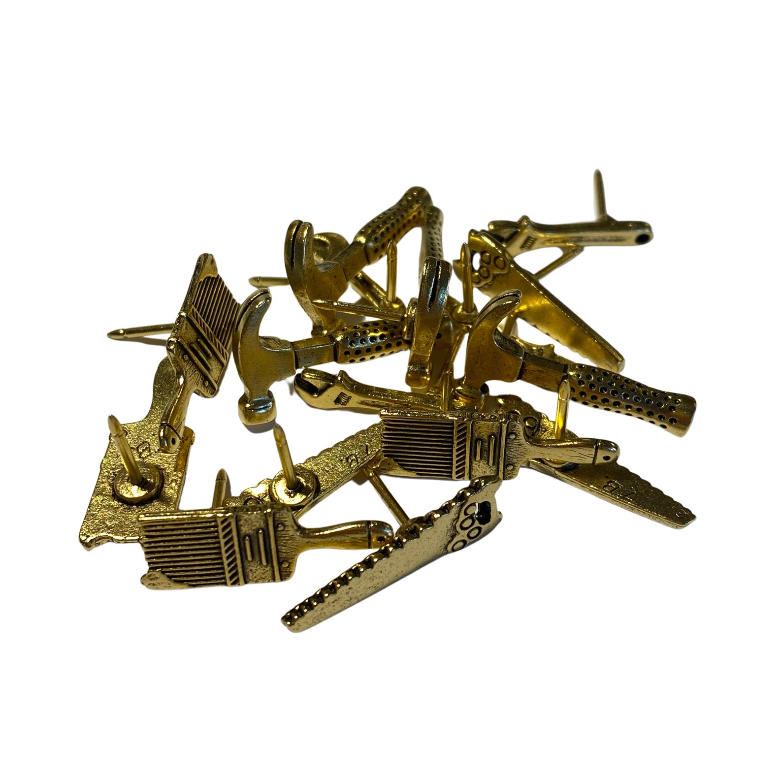 Tool Push Pins Decorative Push Pins Unique Gold or Silver | Etsy