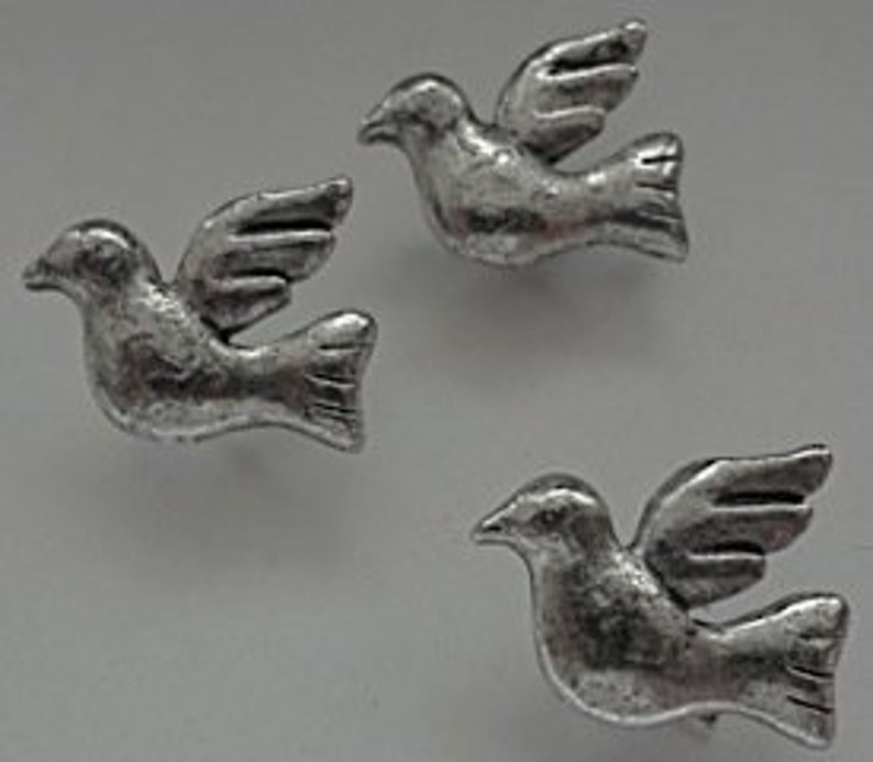 Dove Push Pins Decorative Push Pins Unique Silver Push Pins - Etsy