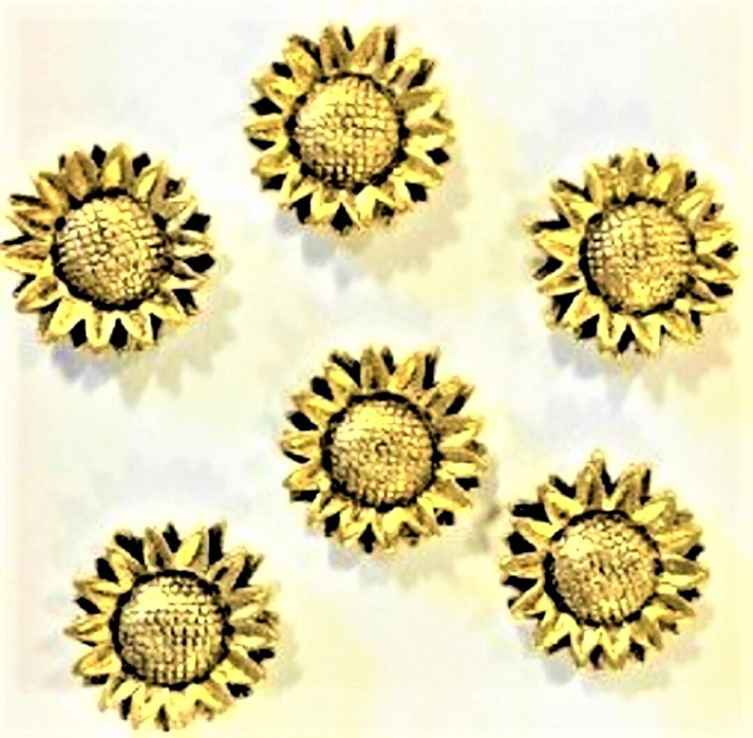 Sunflower Magnets, Flower Kitchen Decor, Farmhouse Decor, 6pc Set ...