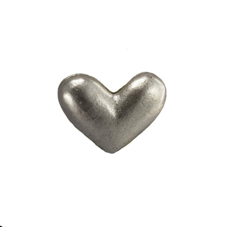 Heart Push Pins (15 Pc Set) | Decorative Silver Heart Thumb Tacks ...