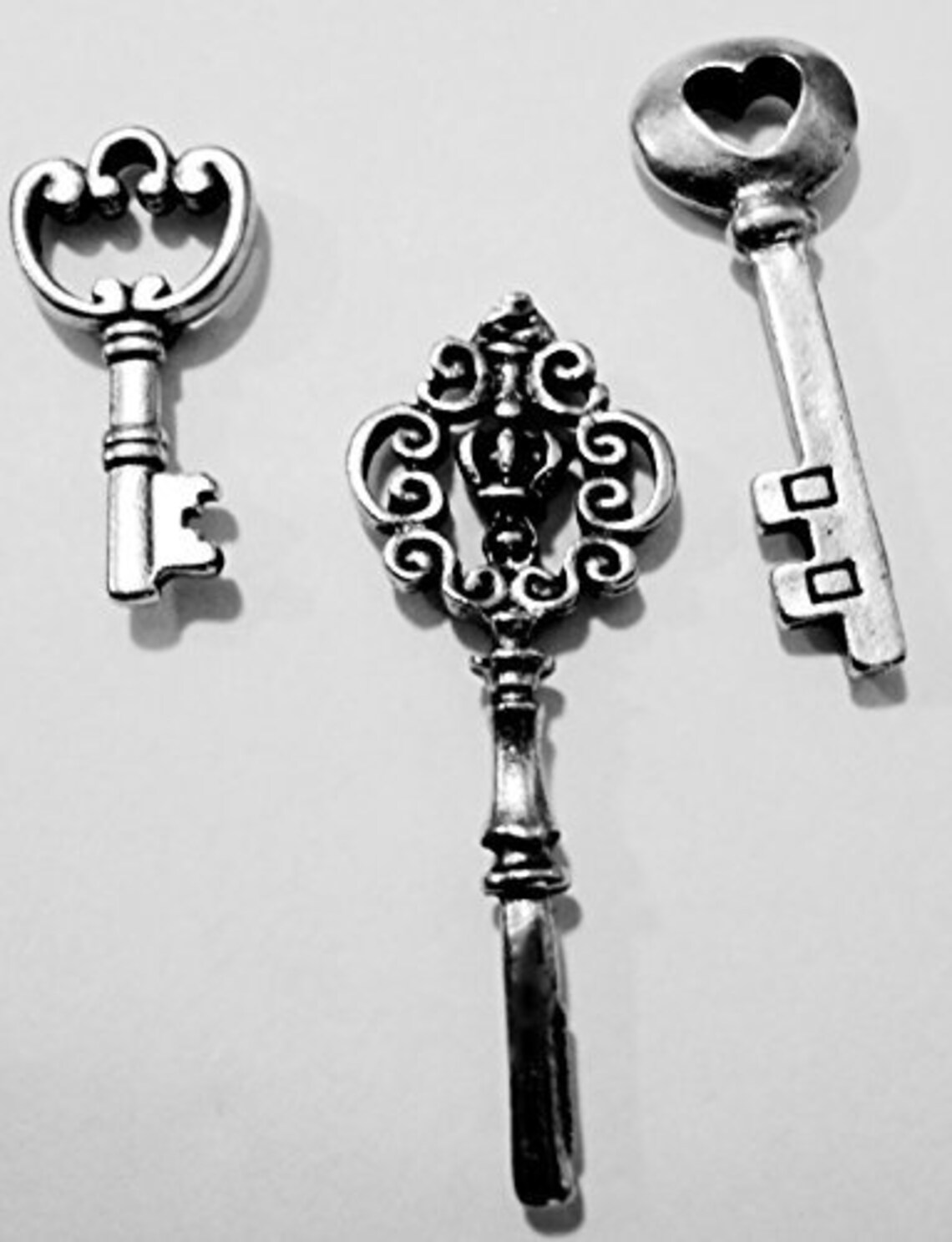 Vintage Key Push Pins Decorative Push Pins Unique Silver - Etsy