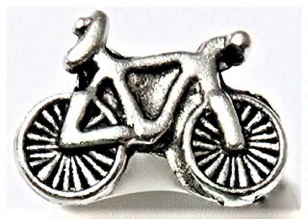 Bicycle Push Pins (15 Pc Set) | Decorative Silver Bike Thumb Tacks ...