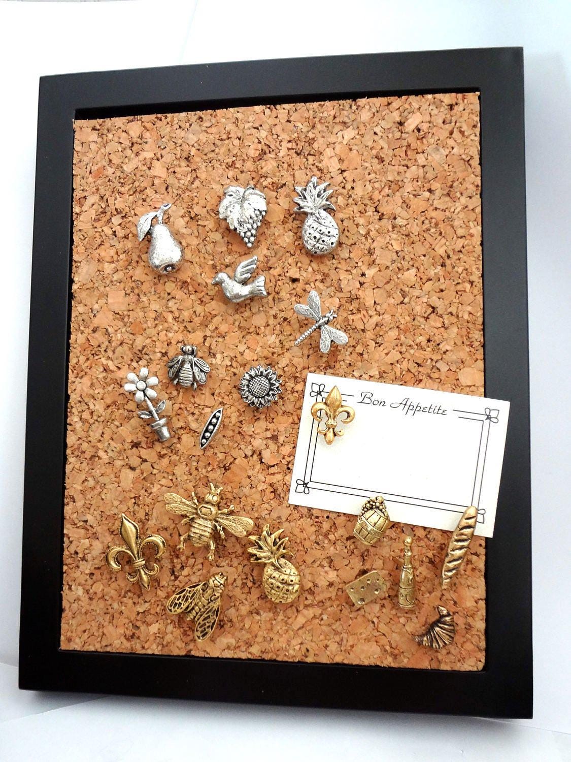 Sea Life Push Pins (15 Pc Set) | Decorative Gold Starfish Seashell ...
