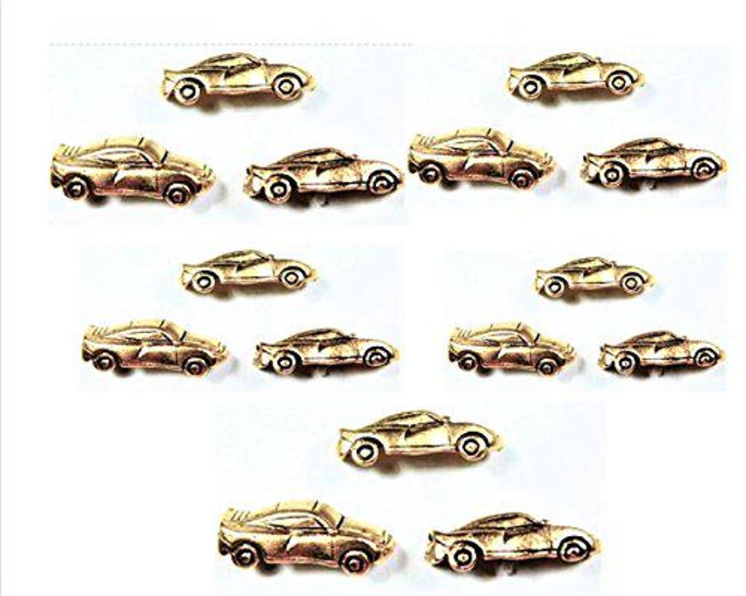 Sports Car Push Pins (15 Pc Set) | Decorative Gold Race Car Thumb Tacks ...