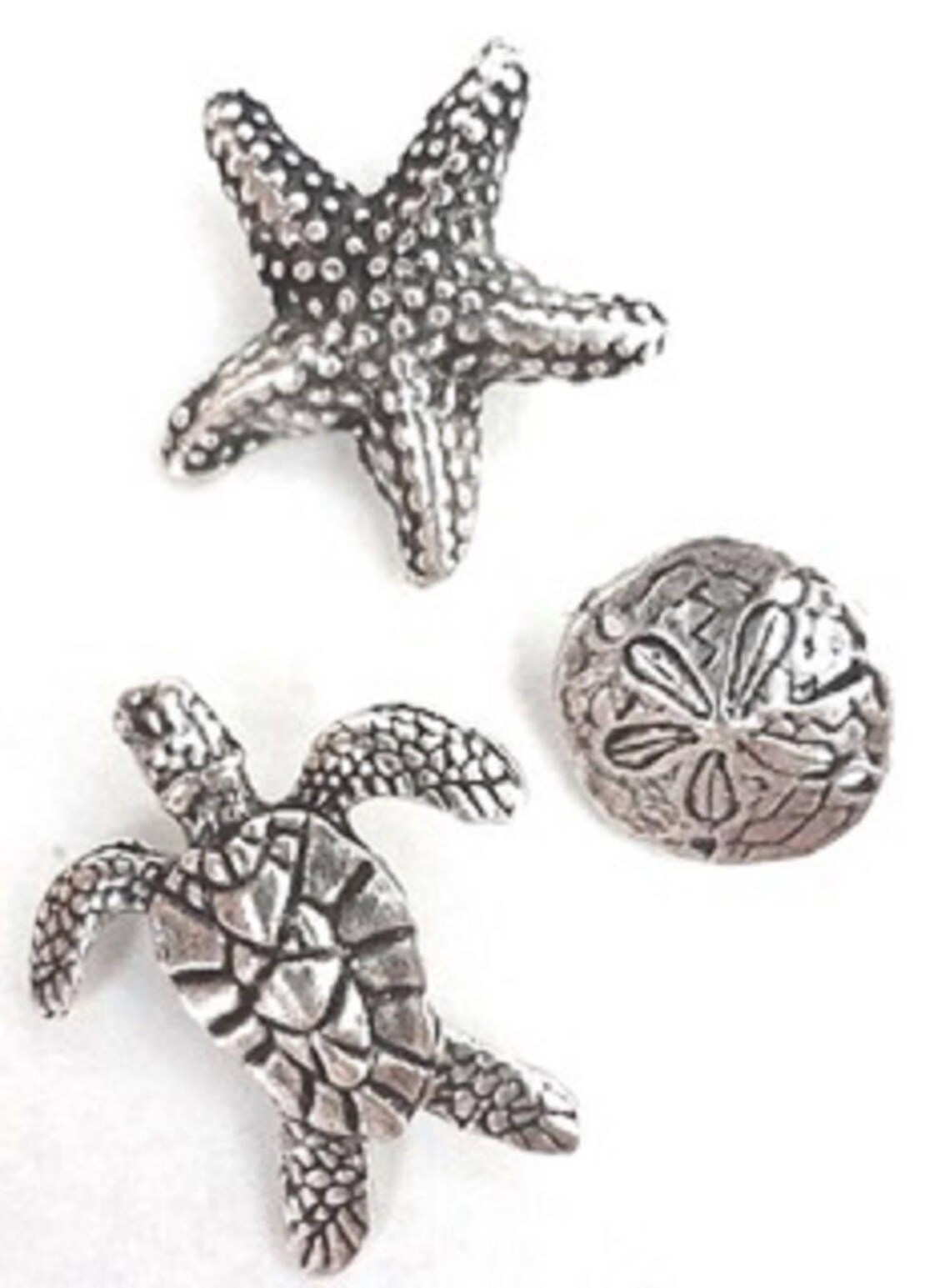 Sea Life Push Pins (15 Pc Set) | Decorative Gold Starfish Seashell ...