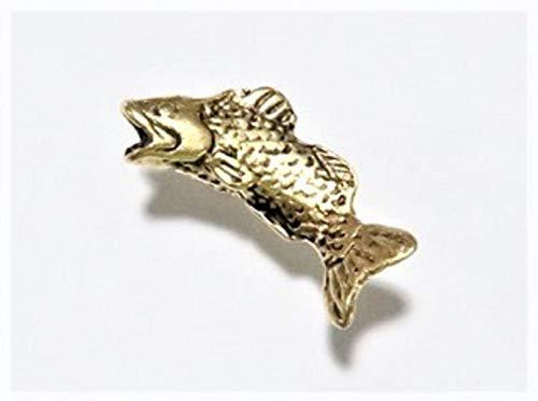 Bass Fish Push Pins: Gold Bulletin Board Decor (15pc Set) - Etsy