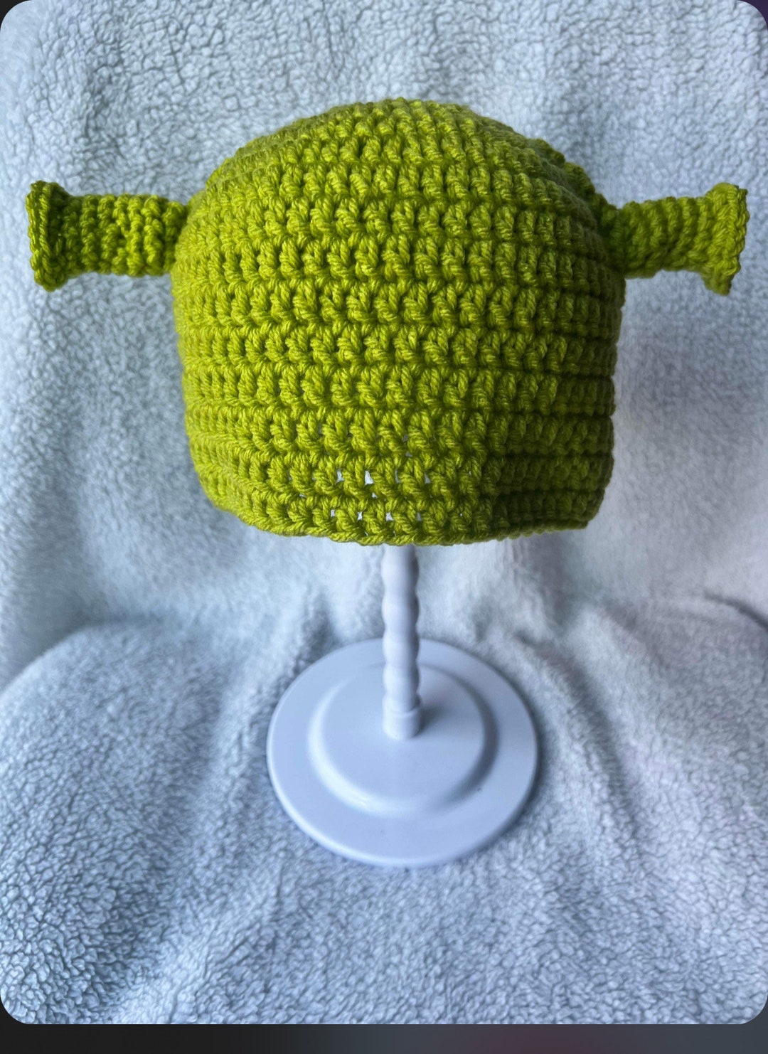 Gorro de Shrek de crochet: Cosplay/Ogro - Etsy España