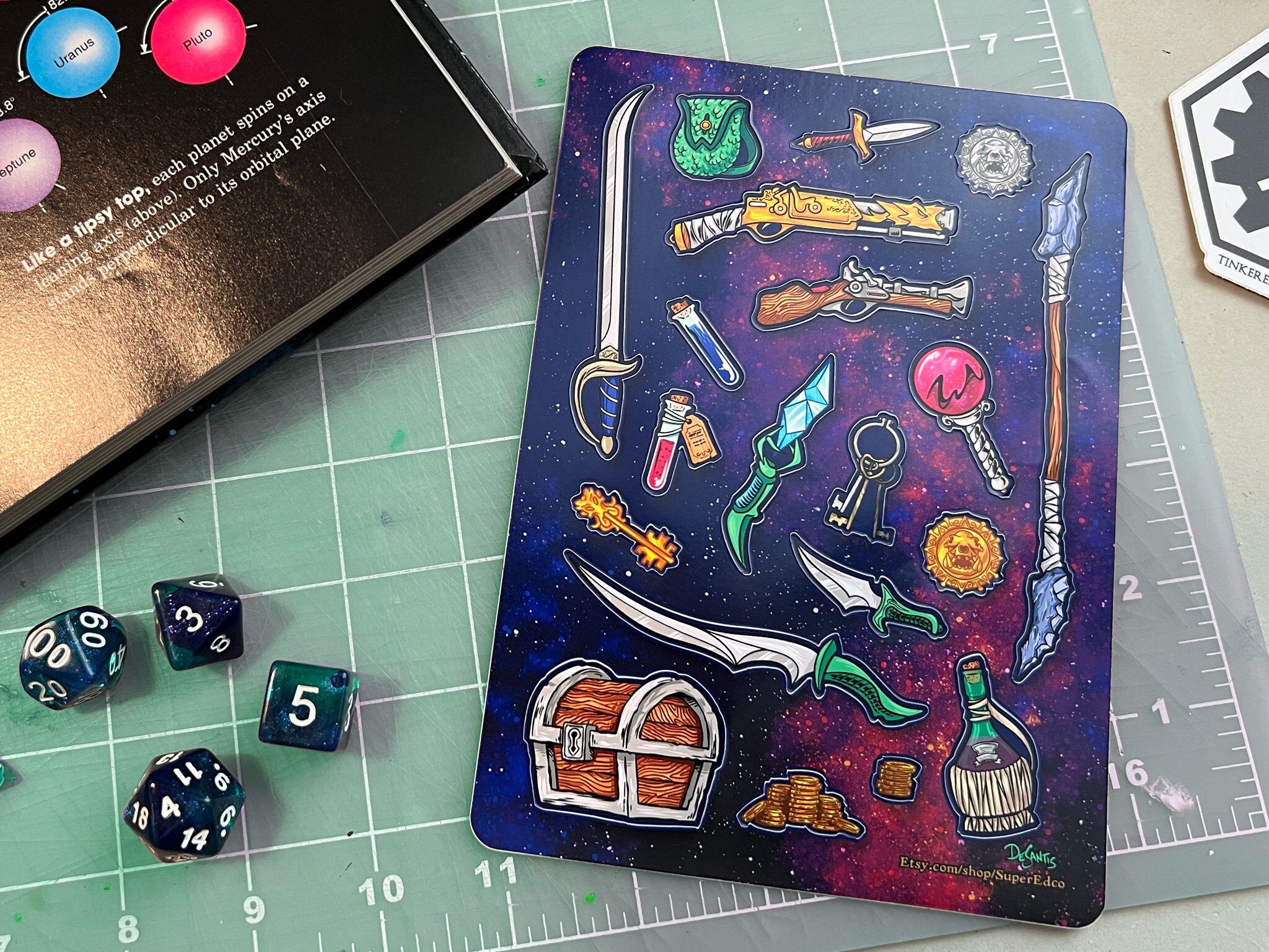 Space Pirate Adventure Spelljammer RPG D&D Sticker Sheets - Etsy