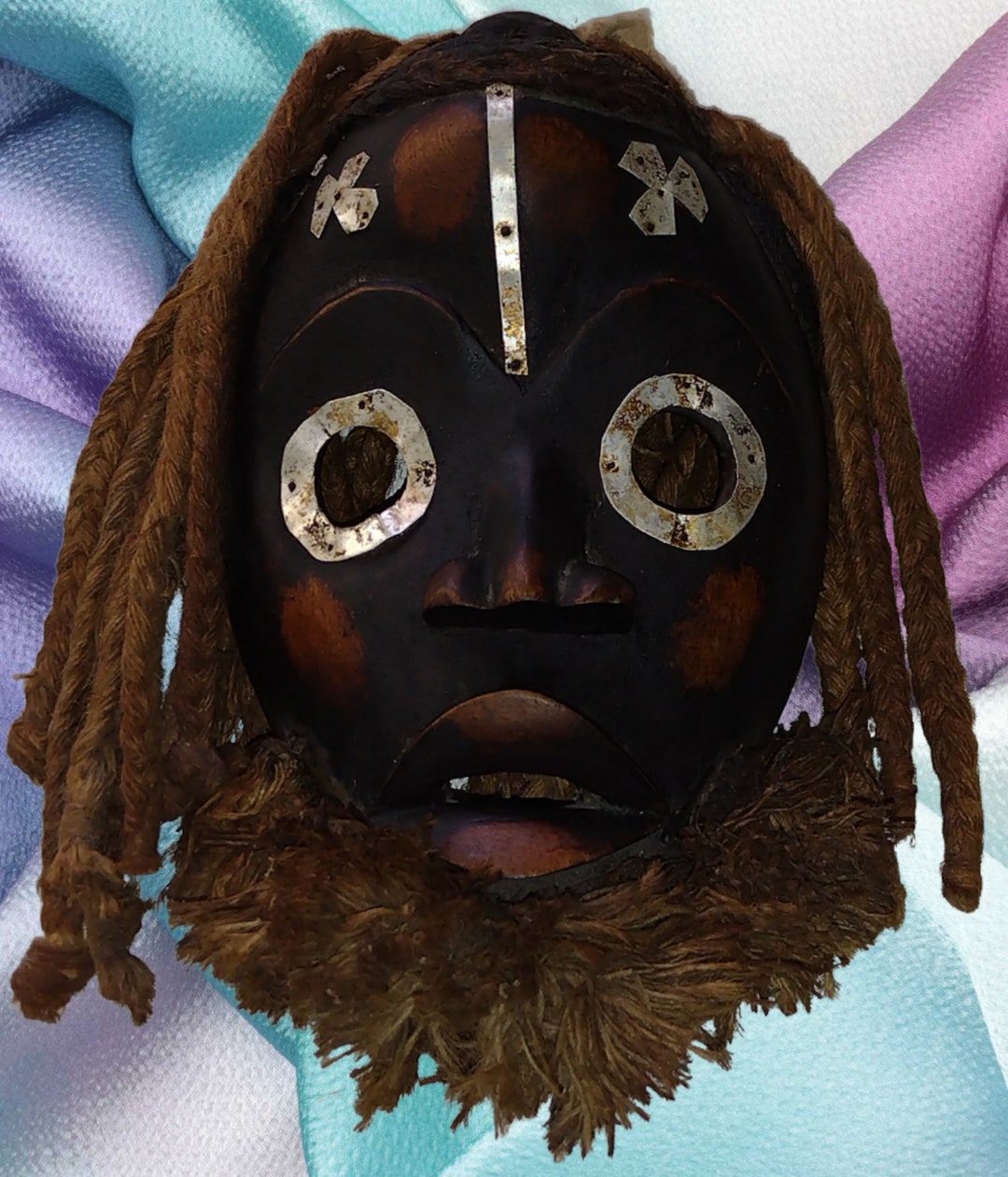 African Choke Mask From Burkina-faso, Wall Wooden Decor, Gift From ...