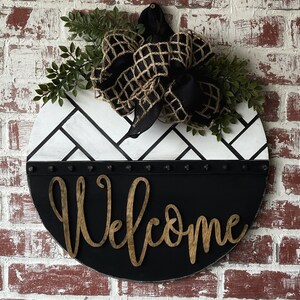 Welcome Sign, Custom Sign, Modern Signs, Modern Farmhouse, Door Decor ...