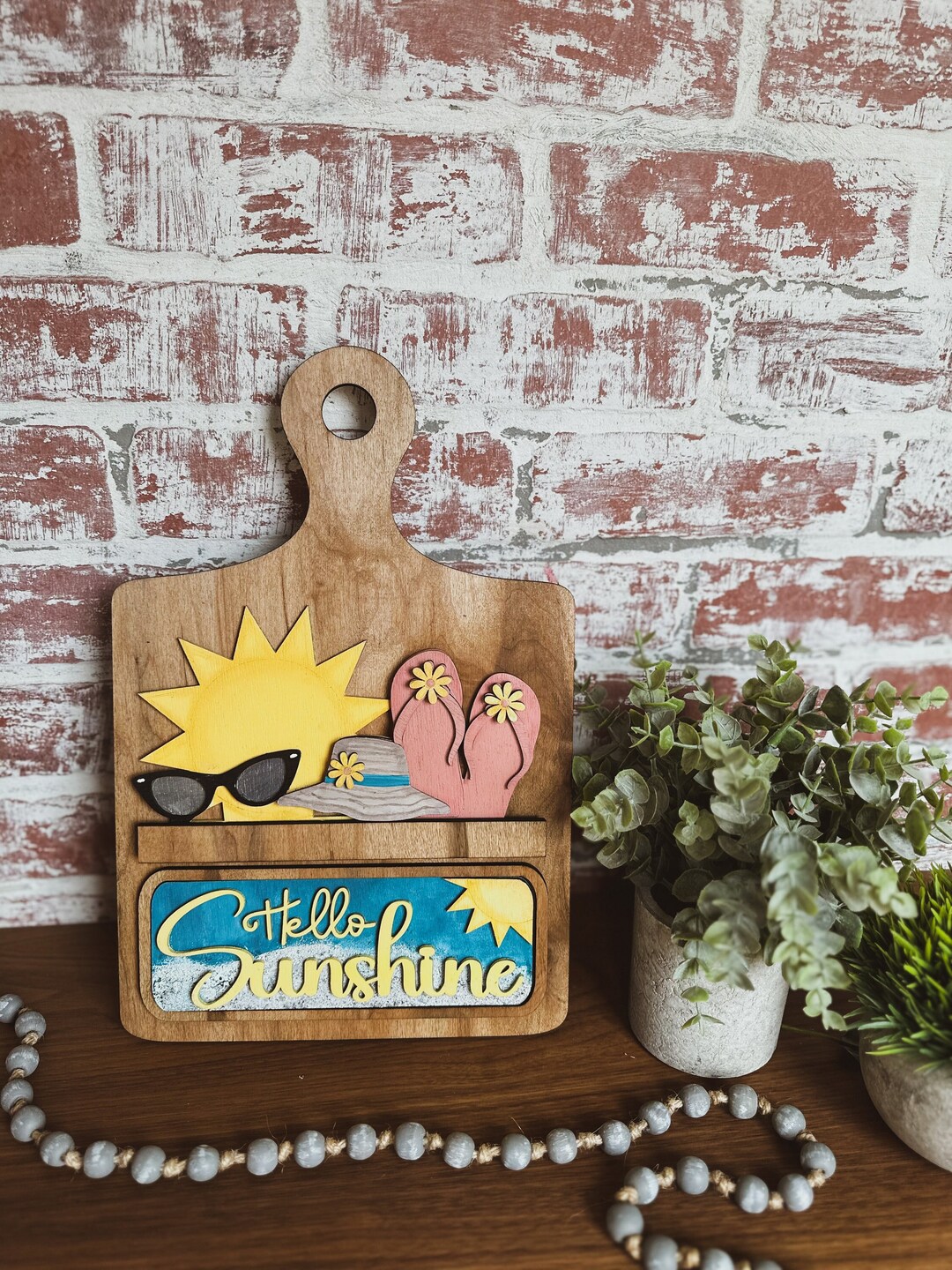 Farmhouse Breadboard, Lemon Decor, Interchangeable Decor, Seasonal Sign, Farmhouse Kitchen ...