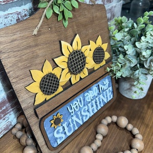 Sunflower Decor, Sunflower Sign, Sunflower, Farmhouse Bread Board ...