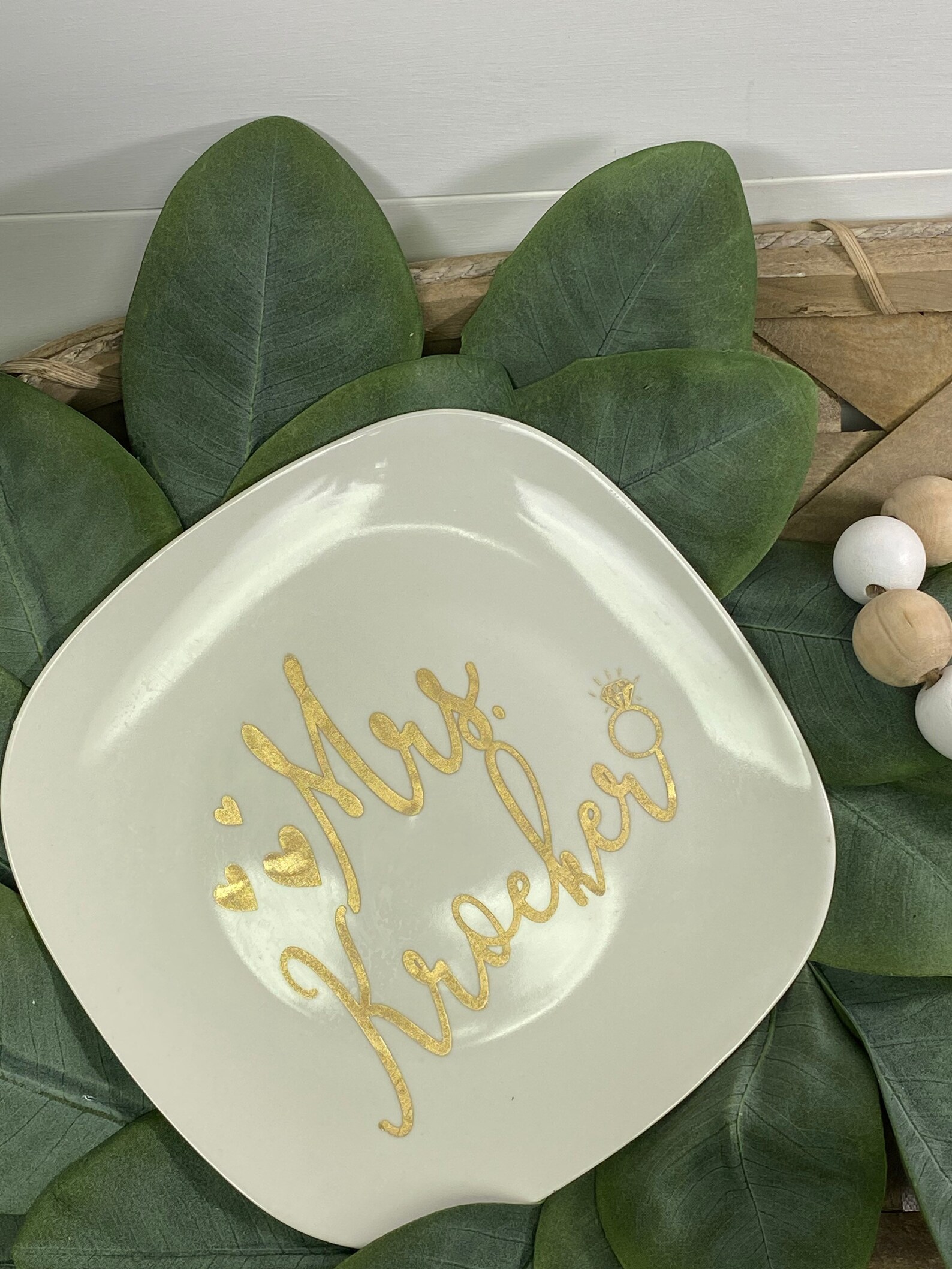 Wedding Ring Plate Engagement Ring Plate Jewelry Dish - Etsy