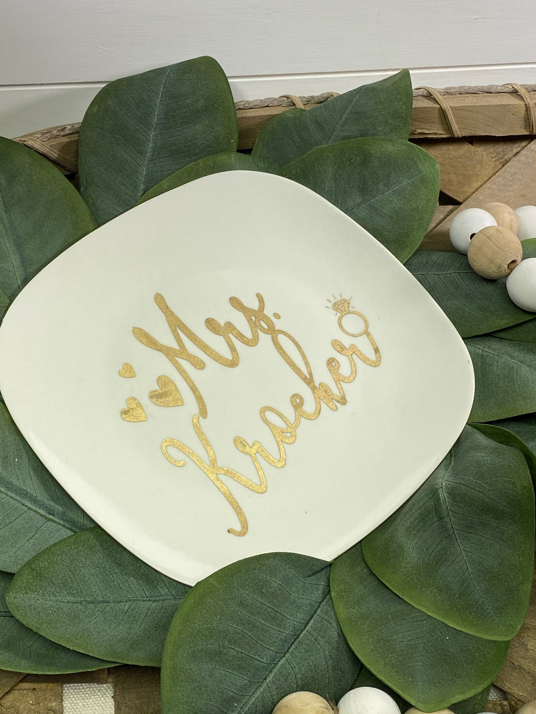 Wedding Ring Plate Engagement Ring Plate Jewelry Dish | Etsy