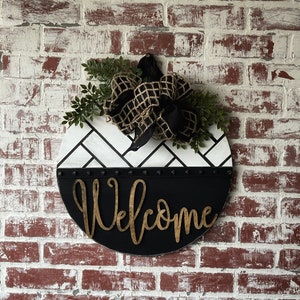 Welcome Sign, Custom Sign, Modern Signs, Modern Farmhouse, Door Decor ...