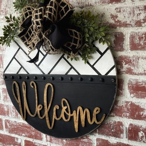 Welcome Sign, Custom Sign, Modern Signs, Modern Farmhouse, Door Decor ...