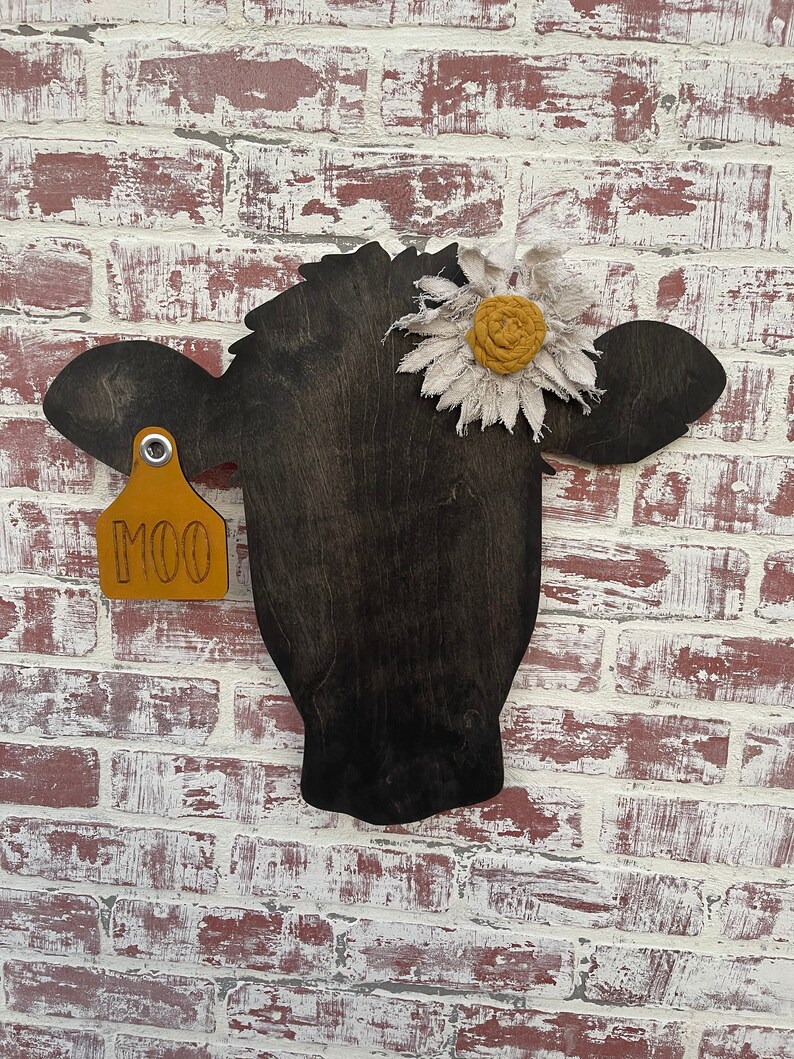 Cow Door Hanger Farmhouse Porch Sign Front Door Sign Front - Etsy