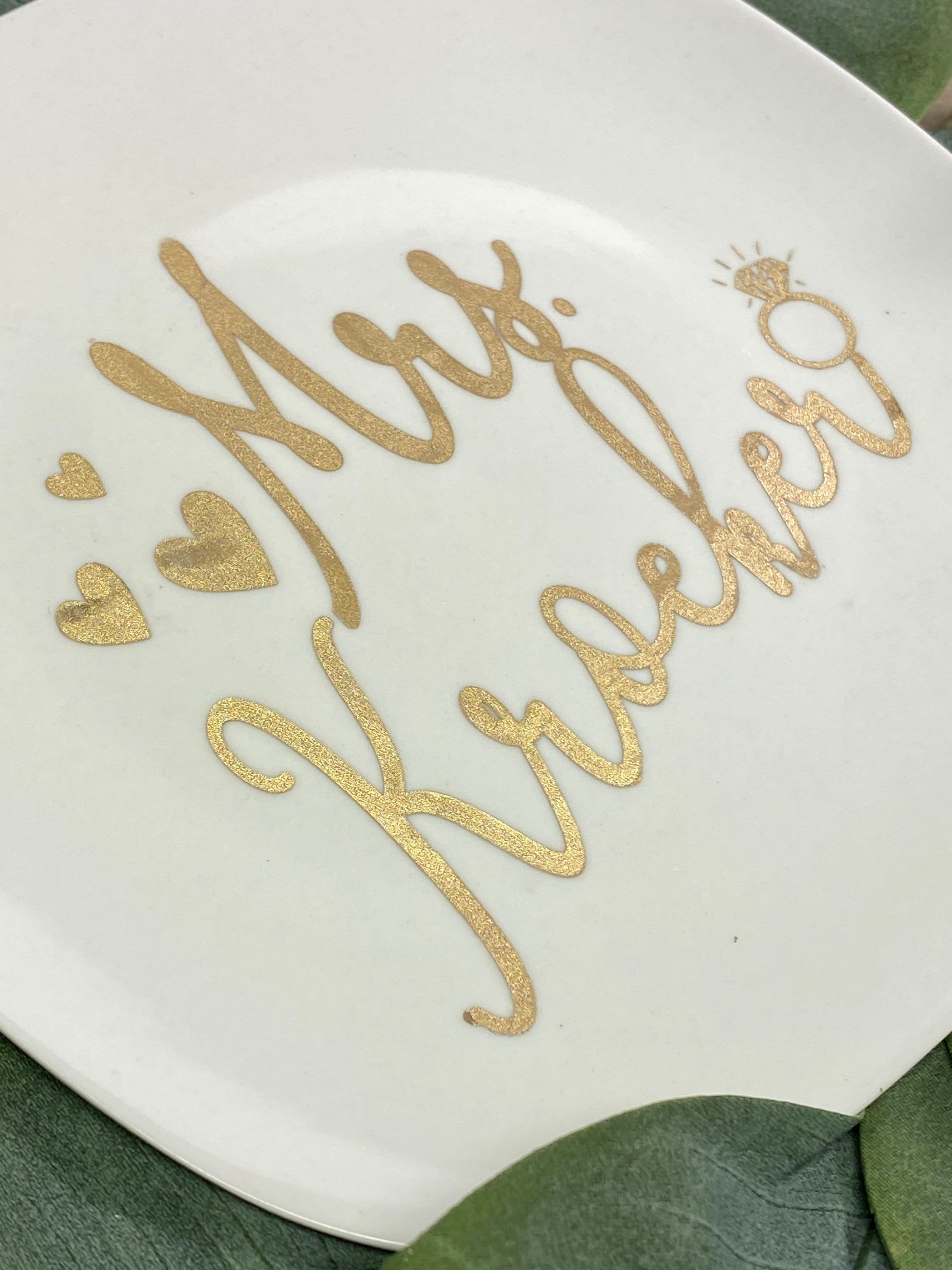 Wedding Ring Plate Engagement Ring Plate Jewelry Dish | Etsy