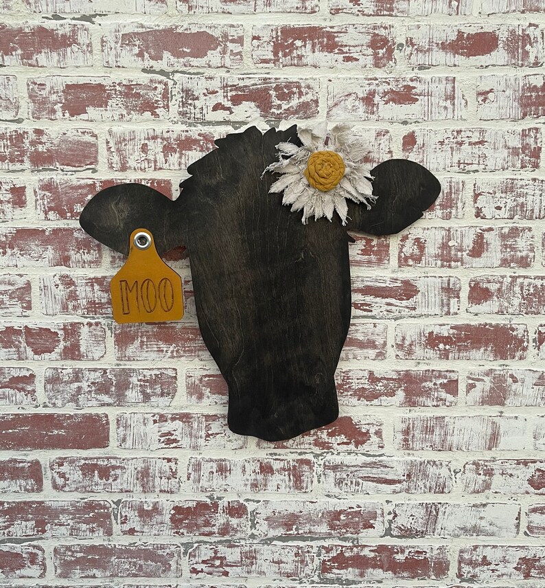 Cow Door Hanger Farmhouse Porch Sign Front Door Sign Front - Etsy