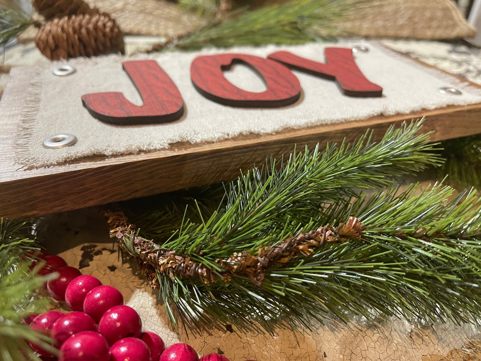 JOY Christmas Sign, Rustic Sign, Christmas Sign, Gift Signs, Small Sign ...