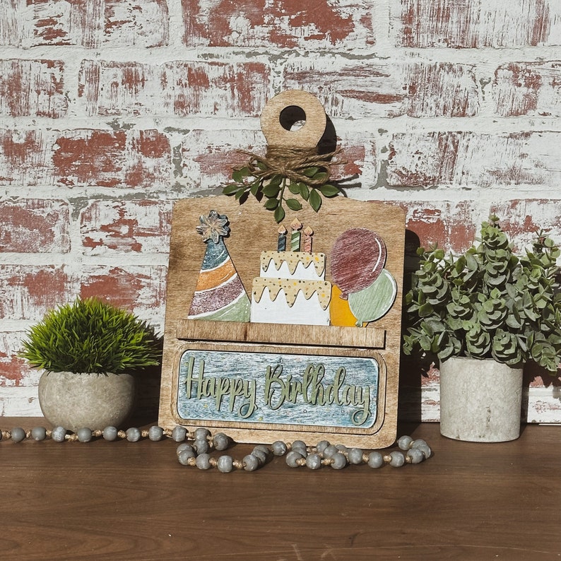 Birthday Decor Birthday Sign Birthday Farmhouse Bread - Etsy