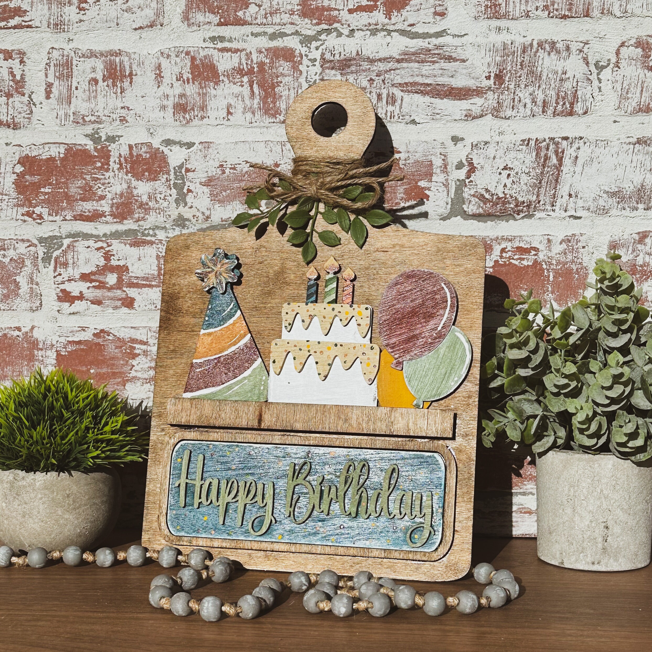 Birthday Decor, Birthday Sign, Birthday, Farmhouse Bread Board, Kitchen ...