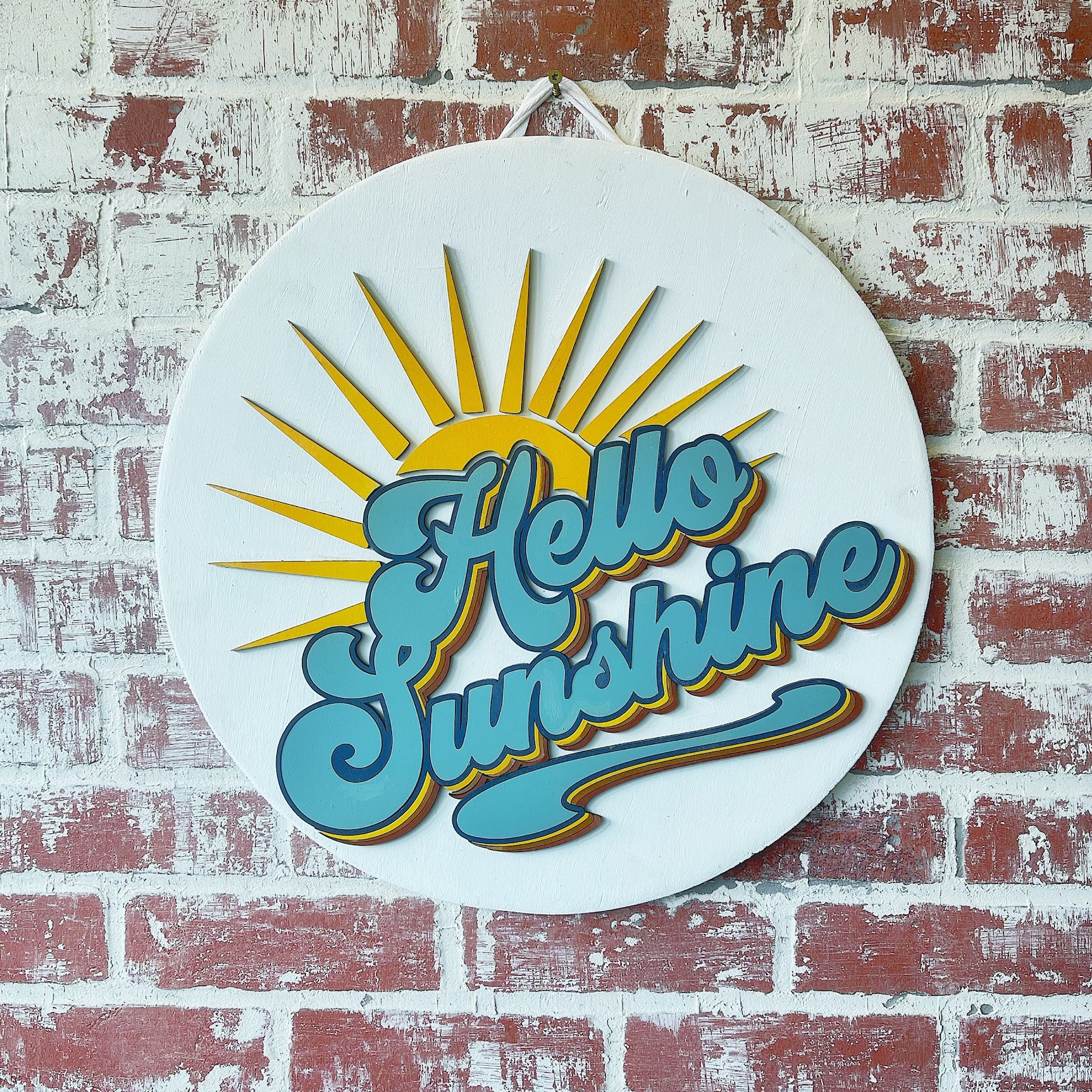 Door Hanger L Door Wreath L Door Sign L Groovy L Retro Decor L - Etsy