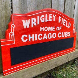 Wrigley Field Marquee Sign With Chalk Board - Etsy
