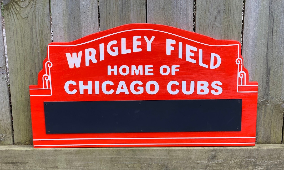 Wrigley Field Marquee Sign With Chalk Board - Etsy