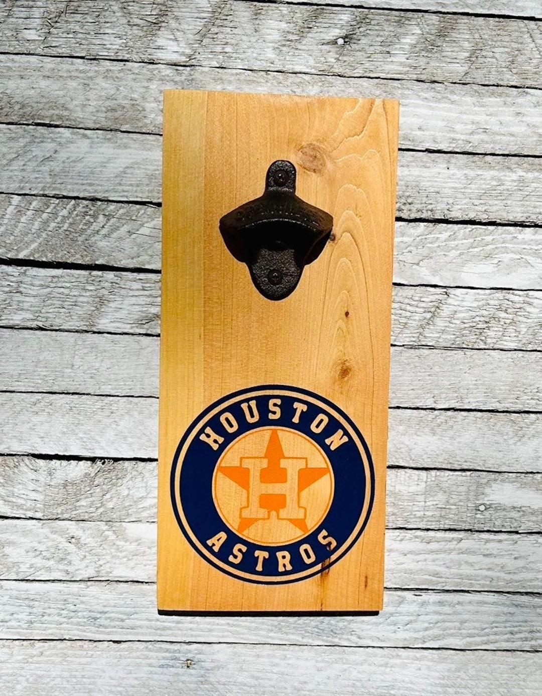 Houston Astros Wall Mounted Bottle Opener astros - Etsy
