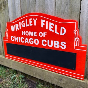 Wrigley Field Marquee Sign With Chalk Board - Etsy