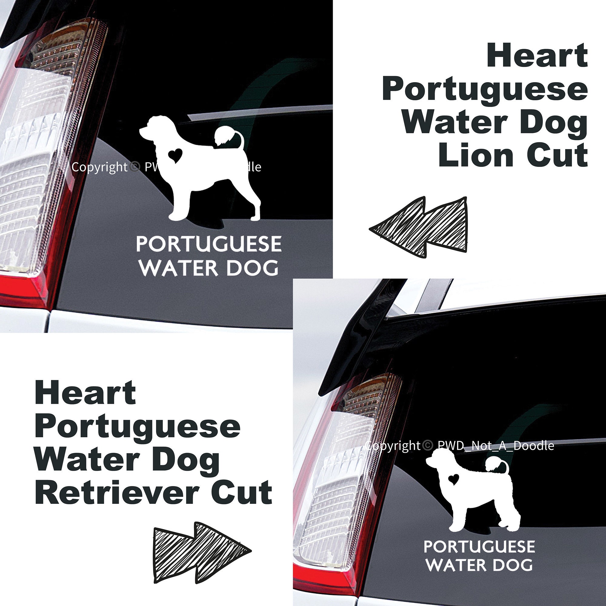 Portuguese Water Dog, Vinyl Decal - Etsy