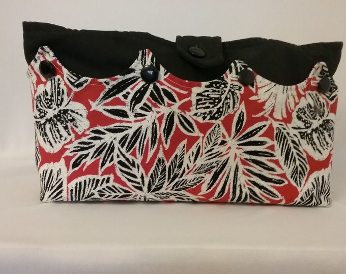 Black Purse With Buttons for Interchangeable Covers - Etsy