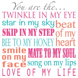 You Are the Twinkle in My Eye *charming Nursery Print* - Etsy