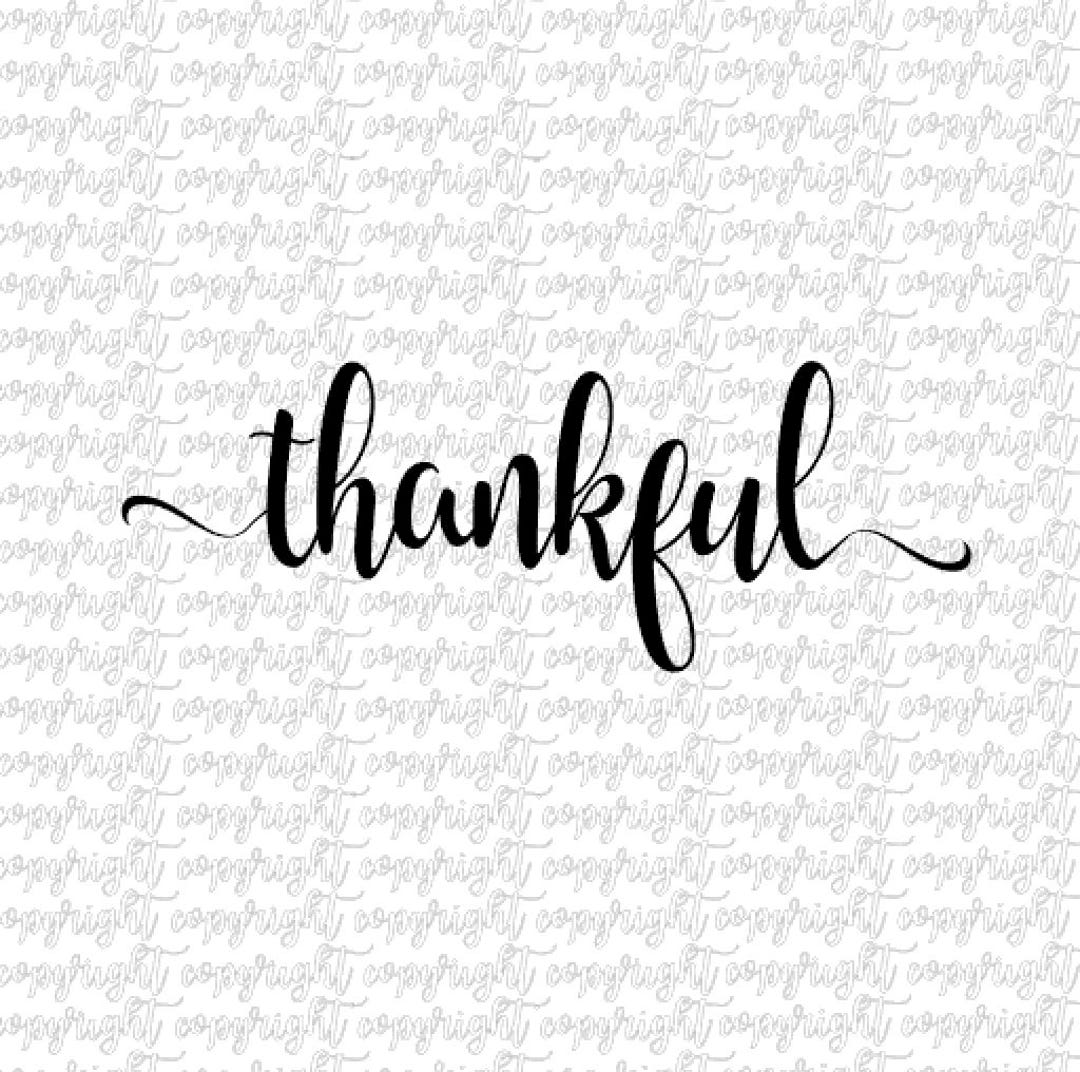 Thankful SVG DXF File/ Silhouette/ Cameo/ Cricut - Etsy