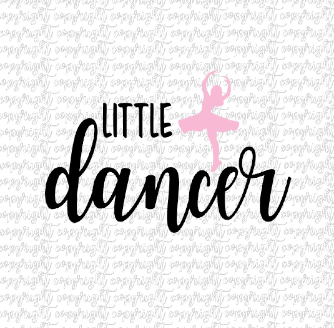 2 Files, Little Dancer & Tiny Dancer SVG DXF PNG Cut Files, Silhouette ...