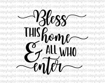 Bless This Office & All Who Enter SVG PNG Digital Download Silhouette ...