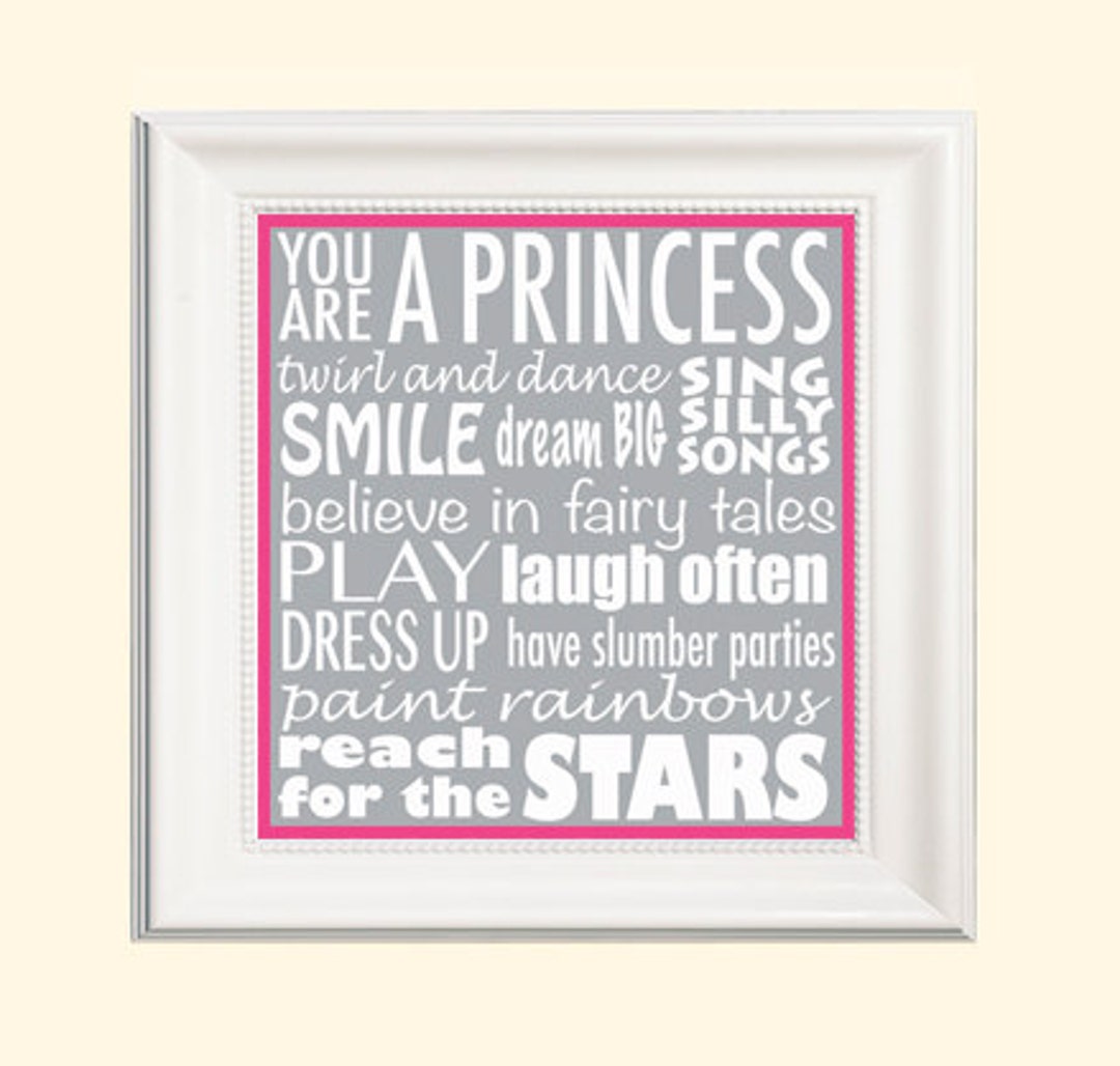 Girl Poem: Great for Little Girl's Nursery or Bedroom, Princess ...