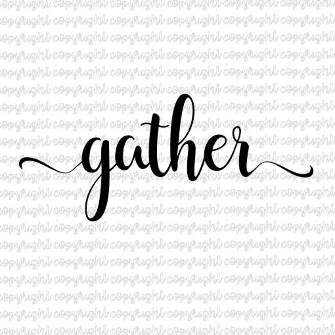 Gather SVG DXF File - Cut File - Silhouette - Cameo - Cricut - Etsy