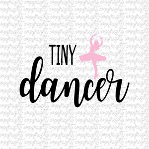 2 Files, Little Dancer & Tiny Dancer SVG DXF PNG Cut Files, Silhouette ...